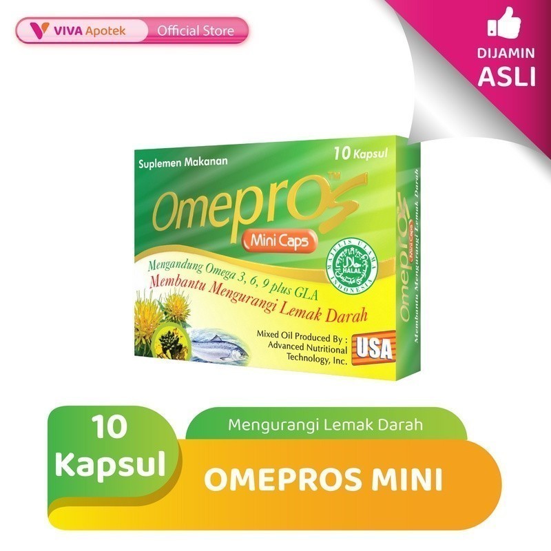 Jual Omepros Mini untuk Mengurangi lemak darah (10 Kapsul) | Shopee ...