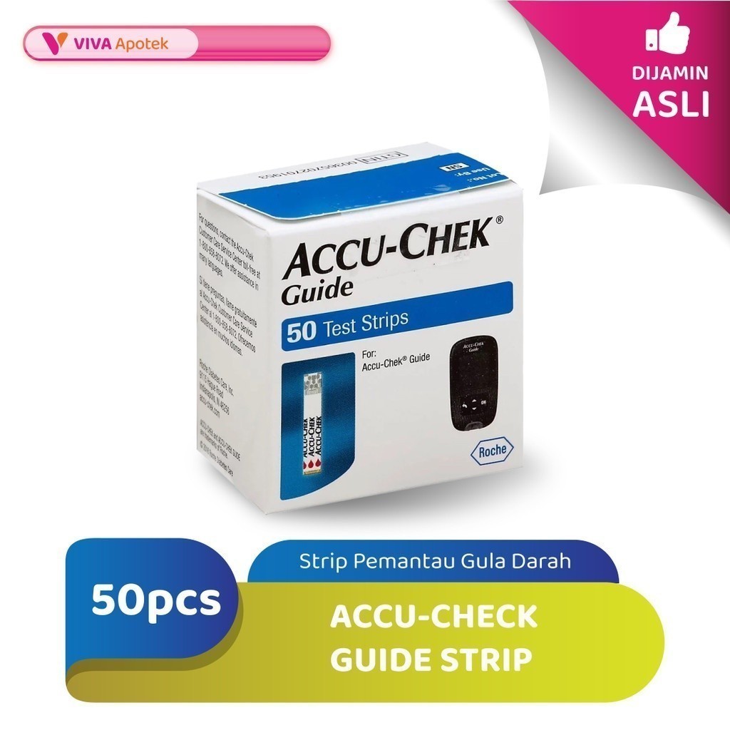 Jual Accu-Check Guide Strip untuk Pemantau Gula Darah (Strip 50 Pcs ...