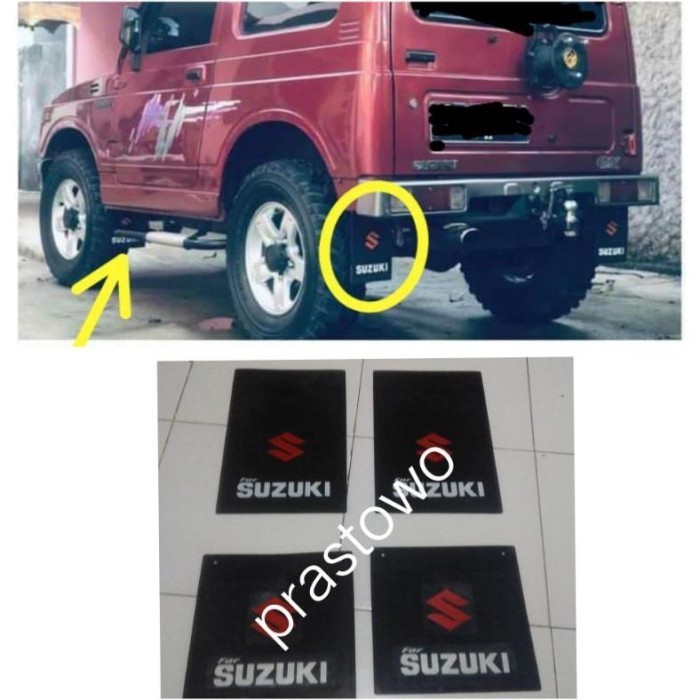 Jual Baru!! karet lumpur kepet roda mudflap mudguard Jimny katana set ...