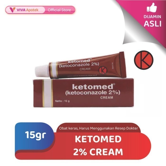 Jual Ketomed 2% Cream / Ketoconazole / Panu / Kutu Air (15 Gram ...