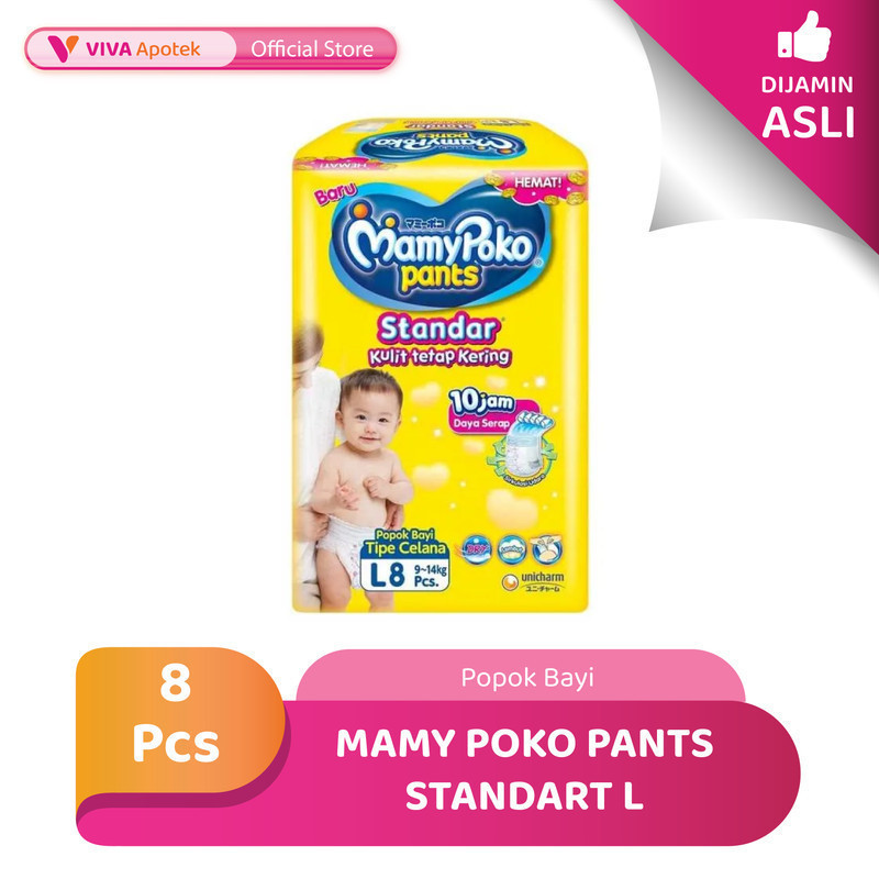 Jual Mamy Poko Pants Standar Ukuran L Pack (8 Pcs) | Shopee Indonesia