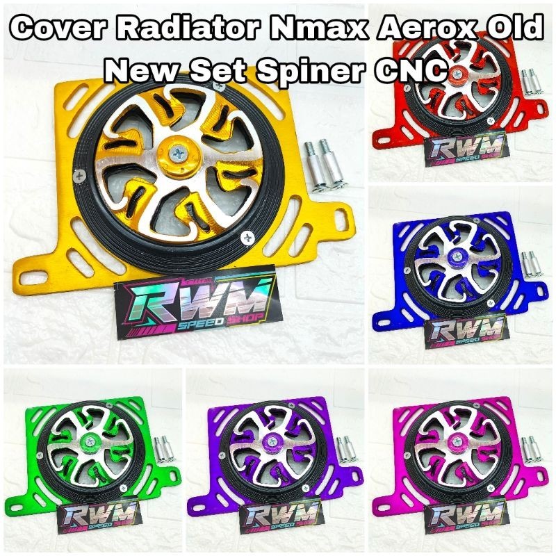 Jual Cover Radiator Set Spiner Spinner Motif Robot CNC Yamaha NMAX ...
