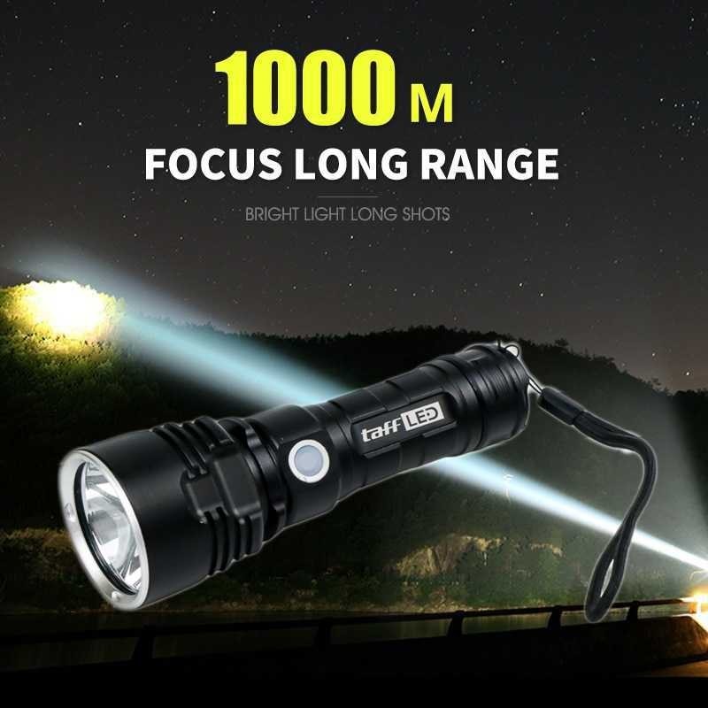 Jual TaffLED Senter LED USB Rechargeable XLM-L2 25W 1000 Lumens - XLML2 ...