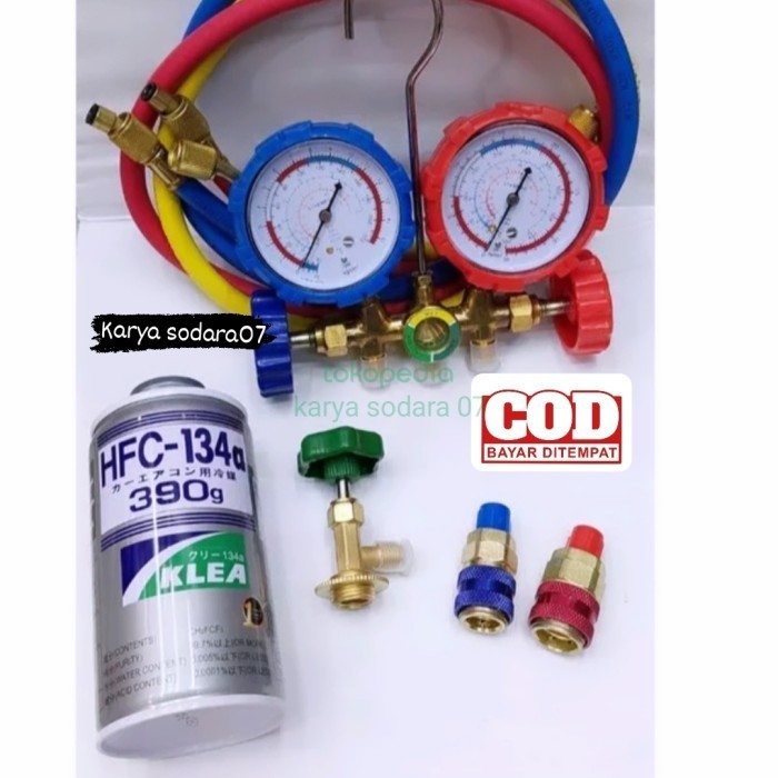 Jual PAKET MURAH ISI FREON AC MOBIL R134a KRAN CT.339 DAN DOUBLE ...