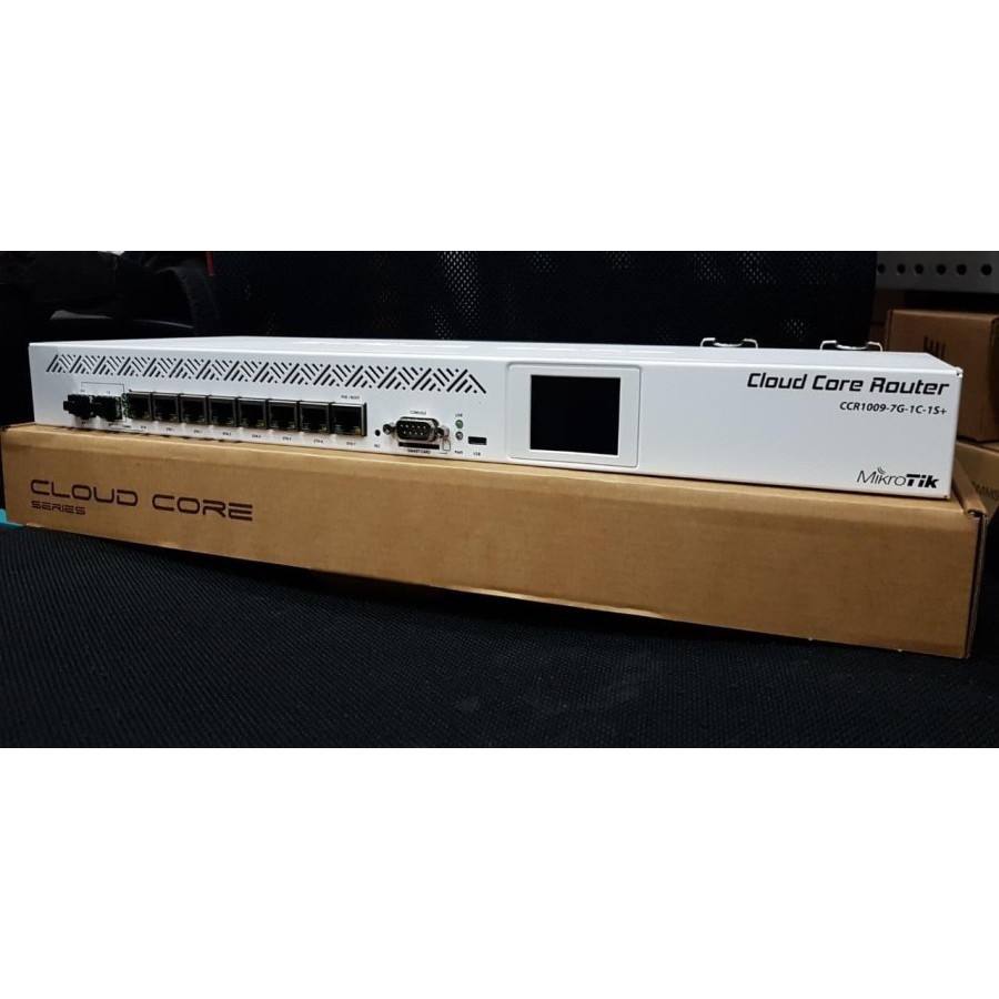 Jual MikroTik Cloud Core Router CCR1009-7G-1C-1S+ , 7 Port Gigabit 2 ...