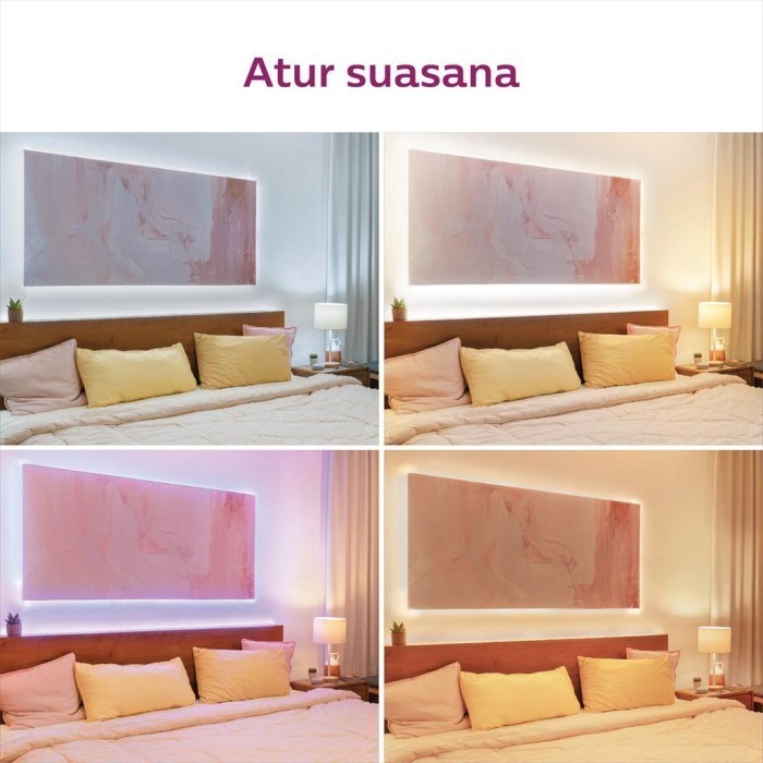 Jual Philips Lampu Smart Wifi Led Strip Set Starter Kit 4M Color Rgb ...