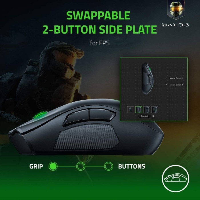 Jual Razer Naga Pro Modular Wireless Swappable Side Plates - Gaming ...