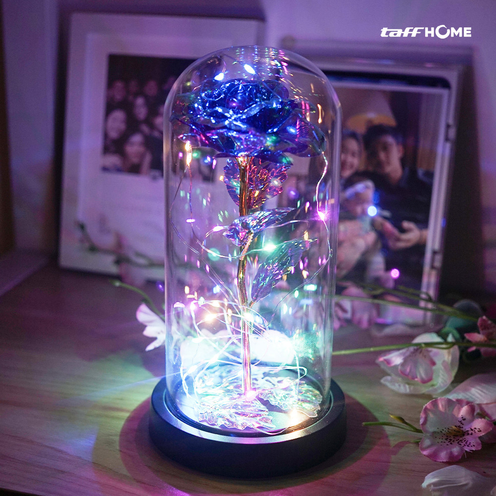 Jual TaffHOME Lampu Meja Hias LED Illumination Rose Colorful Light ...