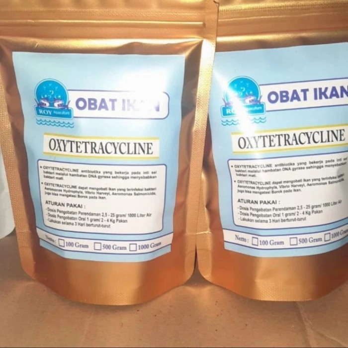Jual Ready OTC oxytetracycline obat ikan 100grm | Shopee Indonesia