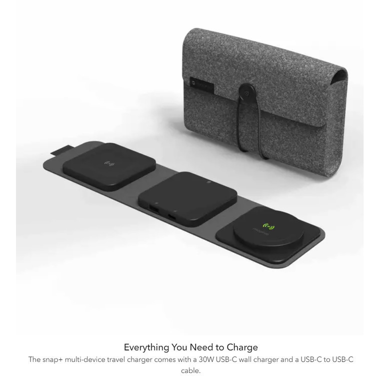 Jual Magsafe Wireless Fast Charger - Mophie Snap+ Multi Device Travel ...