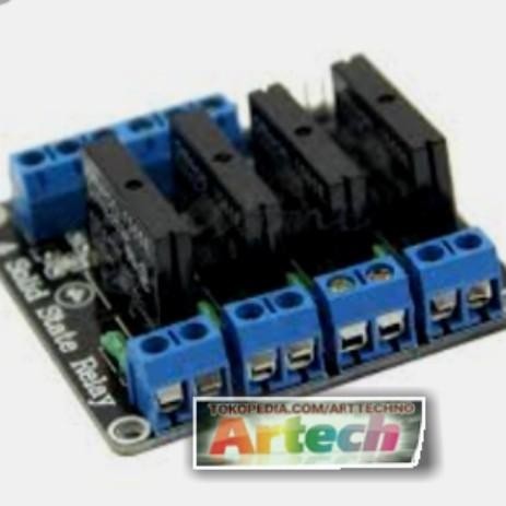Jual Relay Module 4 Channel 5V DC Solid State High Level /Low Uno r3 ...