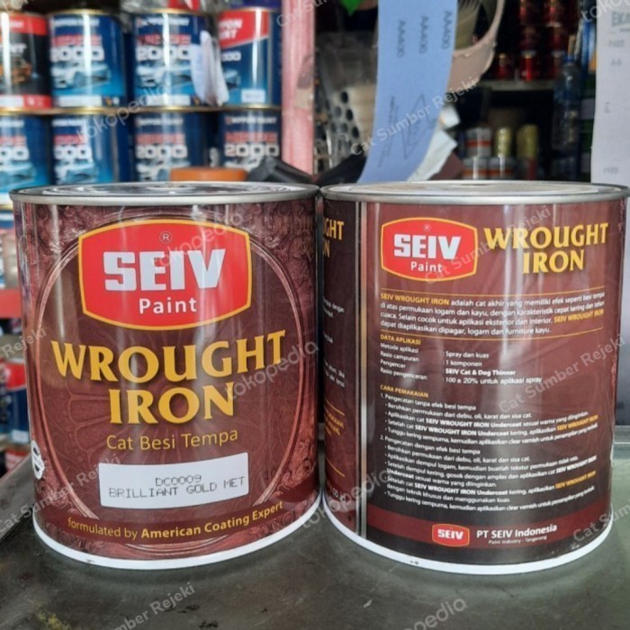 Jual CAT PAGAR BESI TEMPA SEIV 1KG COPPER METALLIC WARNA TEMBAGA 1 KG ...