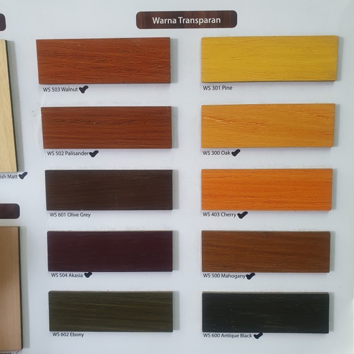 Jual NEW SERIES CAT WOODSTAIN KAYU MOWILEX WATER BASED 503 WARNA WALNUT ...