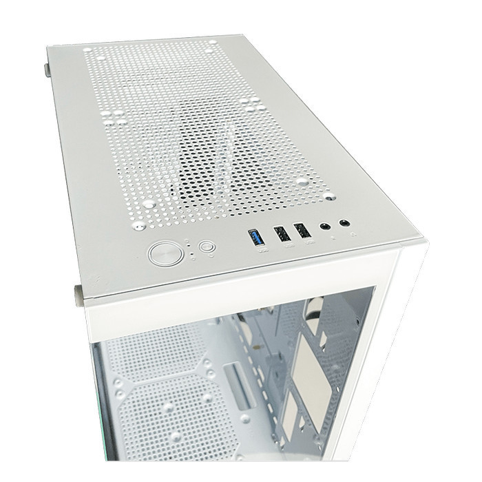 Jual Casing Pc Cube Gaming Zuarv White - Matx Gaming Case - Tempered ...