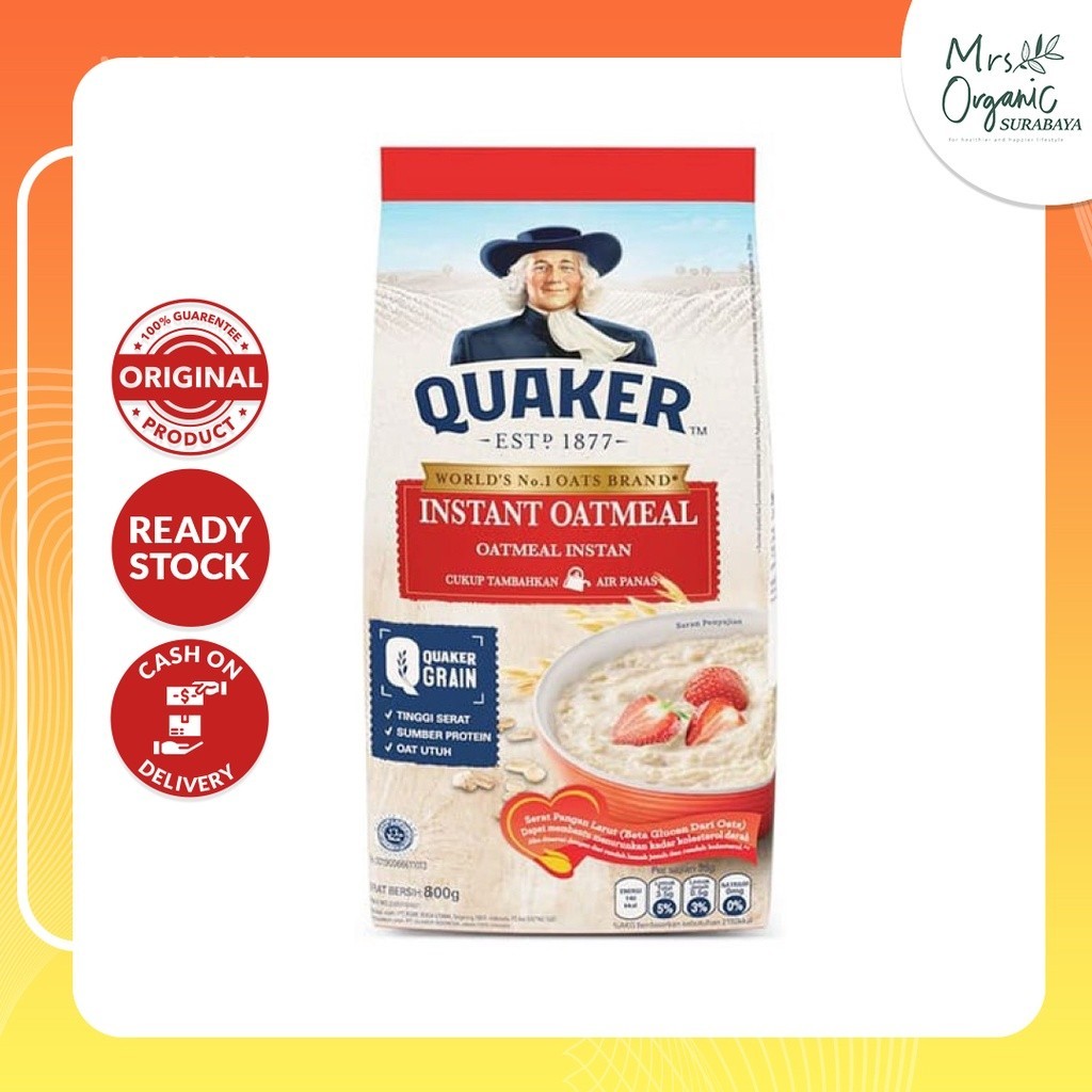 Jual Quaker Instant Oatmeal 800 g ( Oats ) | Shopee Indonesia