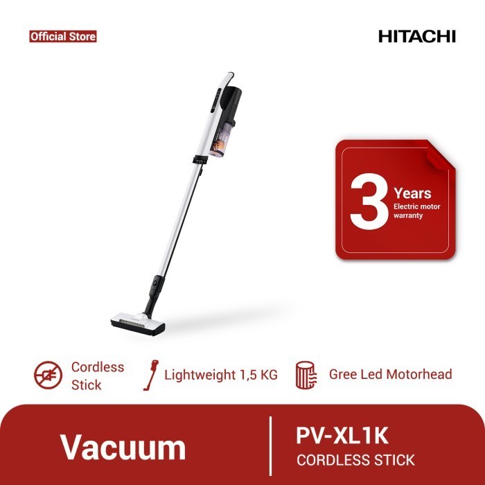 Jual Vacuum Cleaner Hitachi Pv-Xl1K Pwh Stick Pvxl1K Putih | Shopee Indonesia