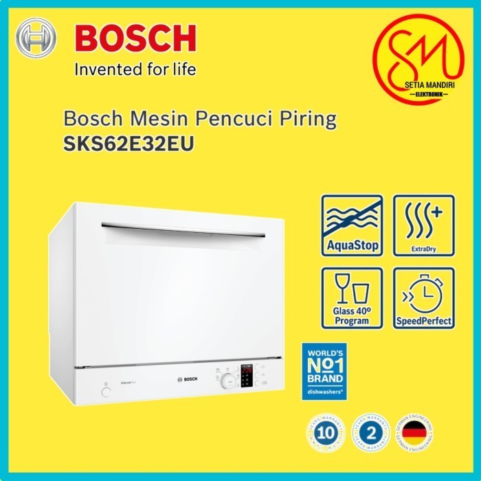 Jual Bosch Free-Standing Compact Dishwasher Mesin Pencuci Piring ...