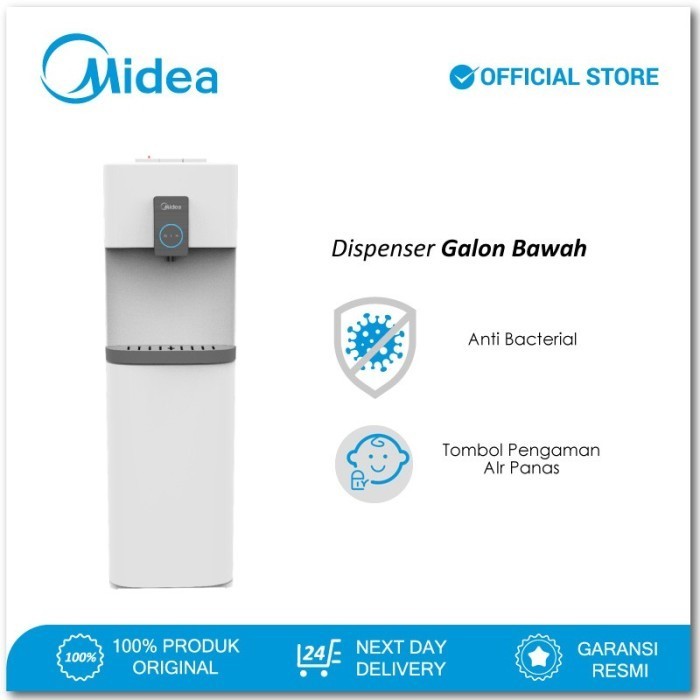 Jual Midea Dispenser Galon Bawah Yl2036S Bottom Loading Kompressor ...