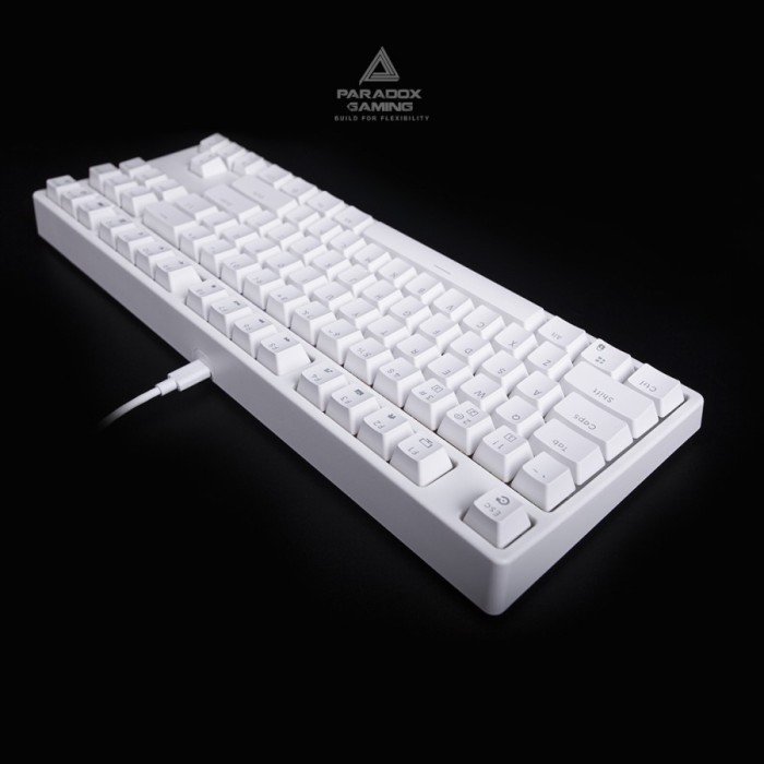 Jual Paradox Gaming Keyboard 87% Rgb Ghost Gh87 V2 Hotswap - White Case ...