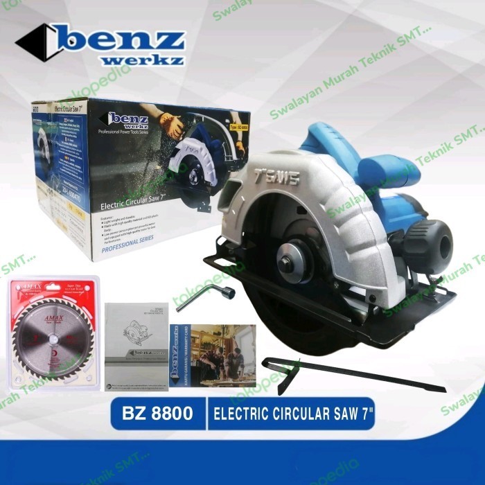 Jual BEBAS ONGKIR - Mesin Gergaji Kayu Listrik 7" benz BZ-8800 Electric Circular Saw | Shopee ...