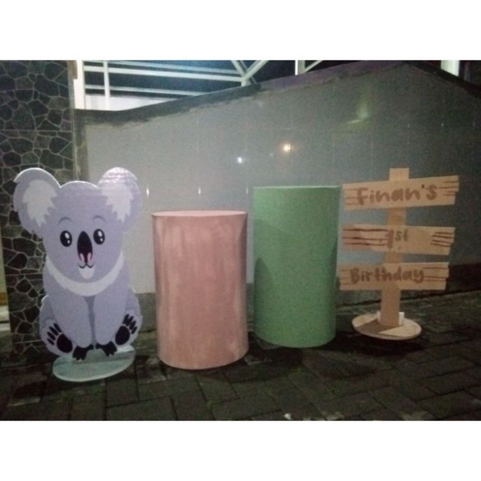 Jual Meja Tabung Dekorasi Ulang Tahun / Meja Kue Pesta (Full Styrofoam ...