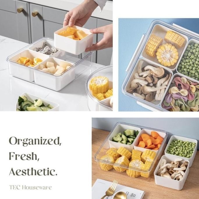 Jual Tec Saku Kotak Penyimpanan Makanan Toples Kue Serbaguna Kedap ...