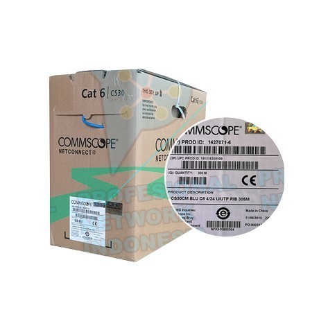 Jual Amp Kabel Cat6 / Cat 6 Commscope Kabel Utp Data Lan Cat 6 / Amp ...
