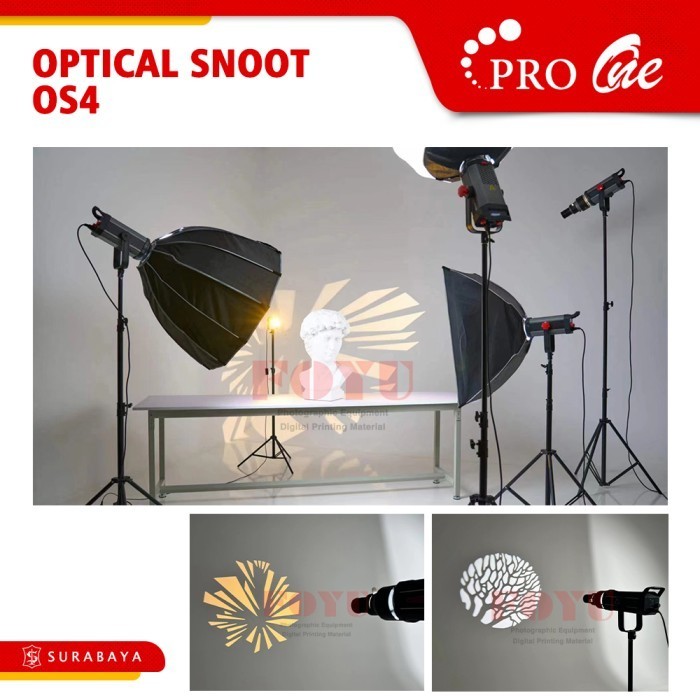 Jual Optical Snoot Kit Gobos Set Fresnel Lensa Fix Bowens Mount Pro One ...