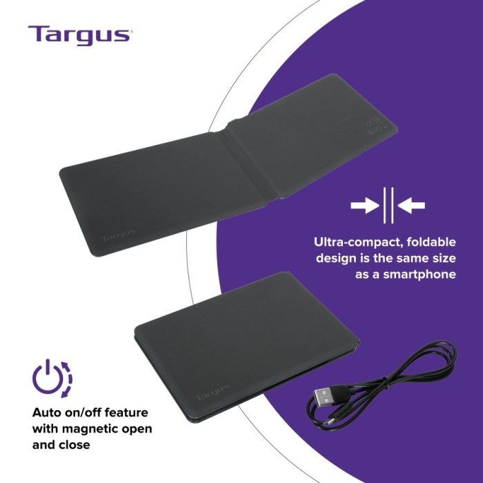 Jual Targus Ergonomic Foldable Bluetooth Keyboard - Black (Akf003Ap ...