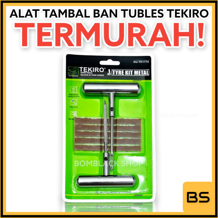 Jual Alat Tambal Ban Besi TEKIRO Tubles Tubeless Ban Motor Mobil Sepeda ...