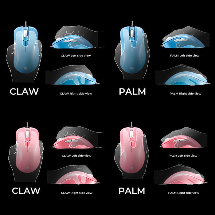 Jual Benq Zowie Ec2B Divina Blue & Pink 3360 Sensor Mouse Gaming ...