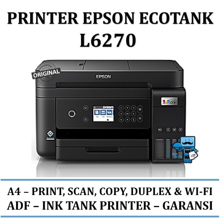 Jual Printer Epson Ecotank L6270 All-In-One Ink Tank With Adf + Wi-Fi ...