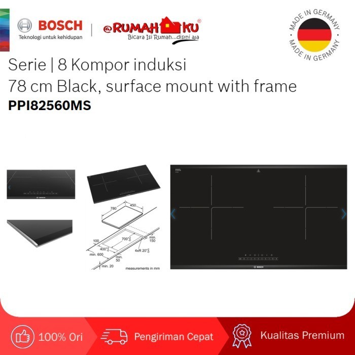 Jual Kompor Bosch Ppi82560Ms Induction Hob | Shopee Indonesia