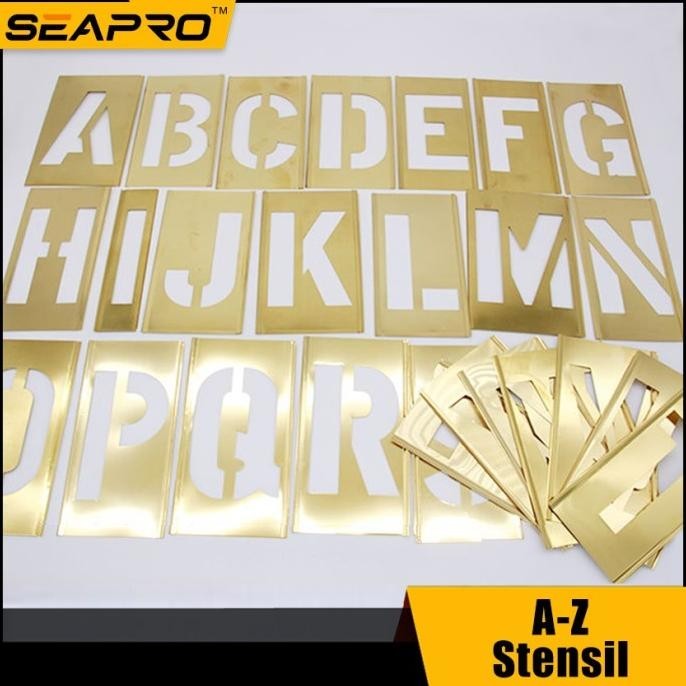 Jual Stensil Kuningan Untuk Cat Stensil Yang Untuk Huruf | Shopee Indonesia