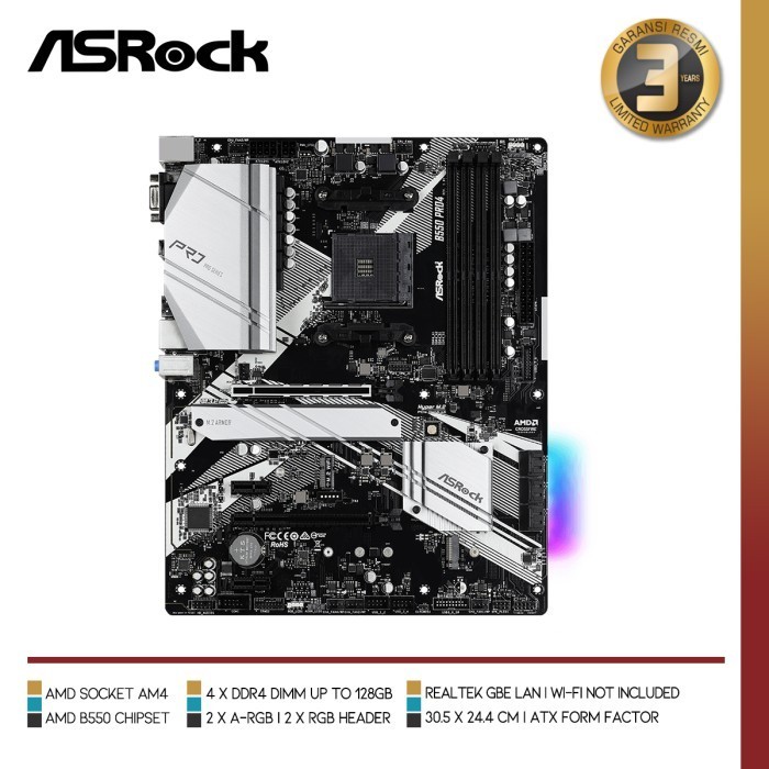 Jual Motherboard Asrock - B550 Pro4 Ryzen Am4 Atx Form Factor | Shopee ...