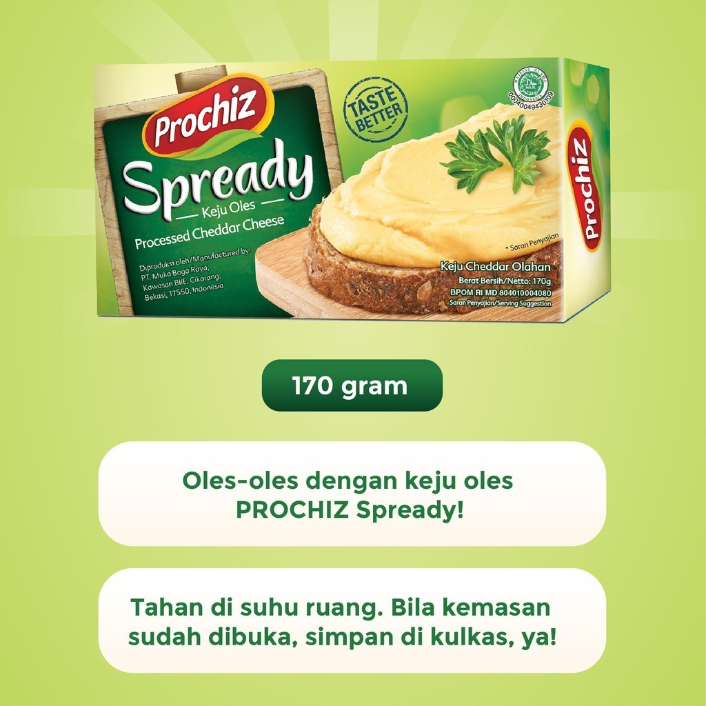 Jual PROCHIZ Spready 160gr | Shopee Indonesia