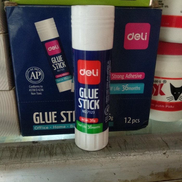 Jual Lem Glue Stick 36 Gr By Deli 1 Box Isi 12 Pcs | Shopee Indonesia