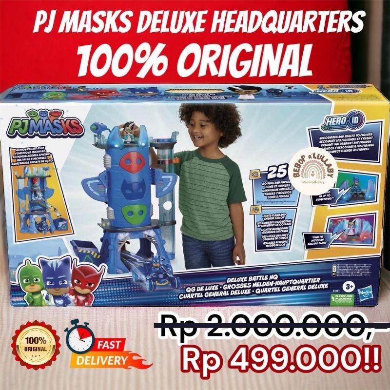 Jual PJ MASKS DELUXE HQ MAINAN MARKAS PJ MASK ORIGINAL CATBOY ROMEO ...