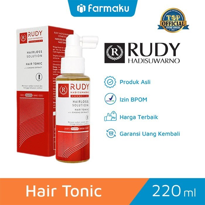 Jual RUDY HADISUWARNO TONIC HAIRLOSS SOLUTION BOTOL 220 ML | Shopee ...