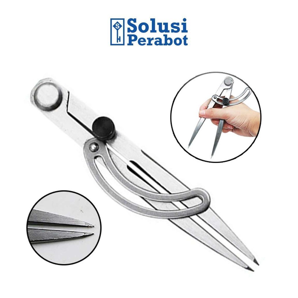 Jual Jangka Kompas Penanda SP / Spacing Compass Adjustable / Scribe ...