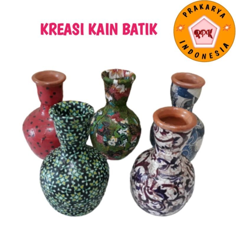 Jual VNN VAS BUNGA KREASI KENDI DENGAN CAT, KENDI BIJI BIJIAN, KENDI ...