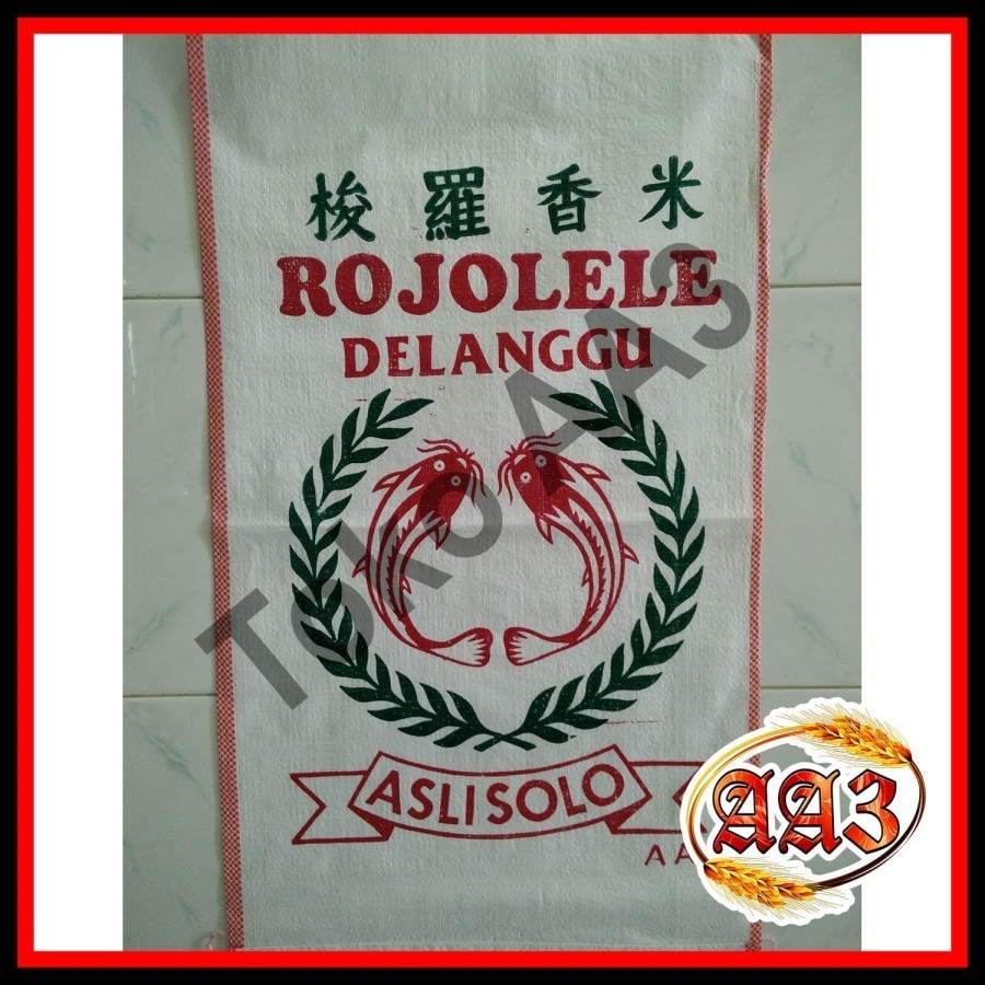 Jual tokokarungaa3 Karung beras putih merek Rojolele Delanggu 20kg ...