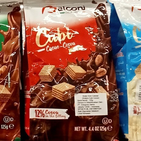 Jual [DHZ] Balconi Cubi wafer cocoa 125gr | Shopee Indonesia