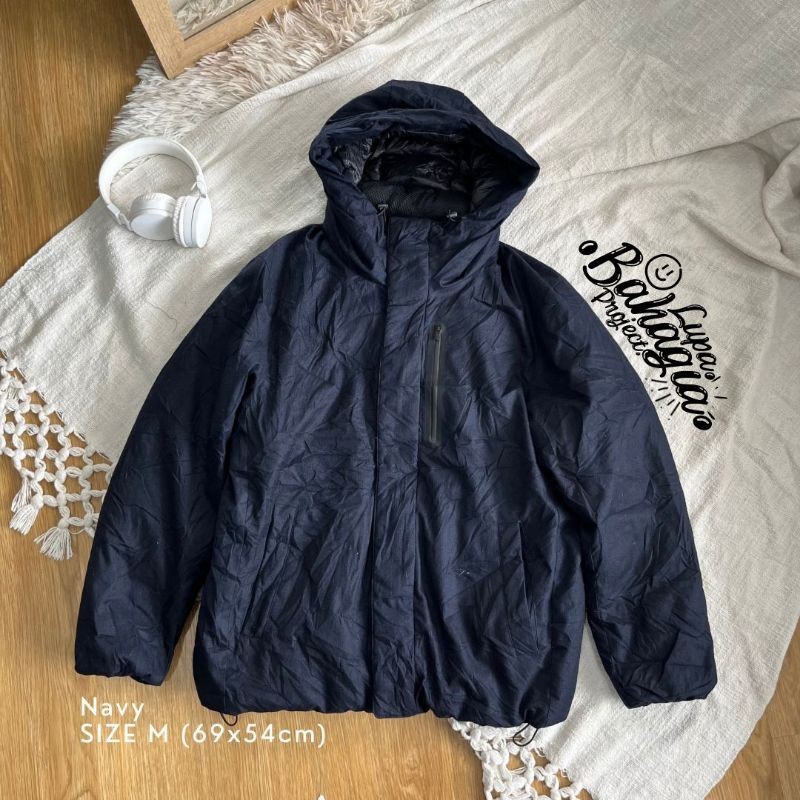 Jual RAGEBLUE Navy Puffer Winter Outdoor 600FP Jacket size M | 100% Original | Shopee Indonesia