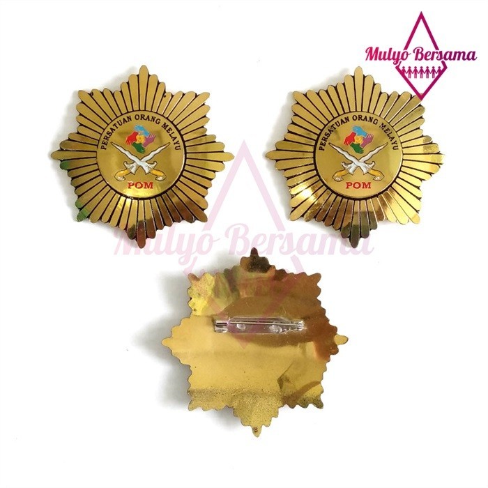 Jual Bros Pin Logo POM Pin Persatuan Orang Melayu Bahan Full Logam ...