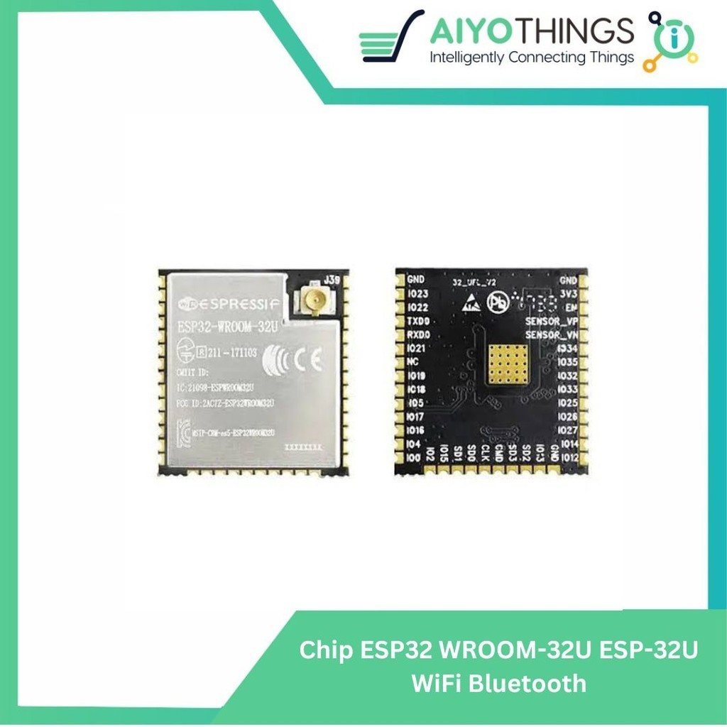Jual [BR845] Chip ESP32 WROOM-32U ESP-32U WiFi Bluetooth | Shopee Indonesia