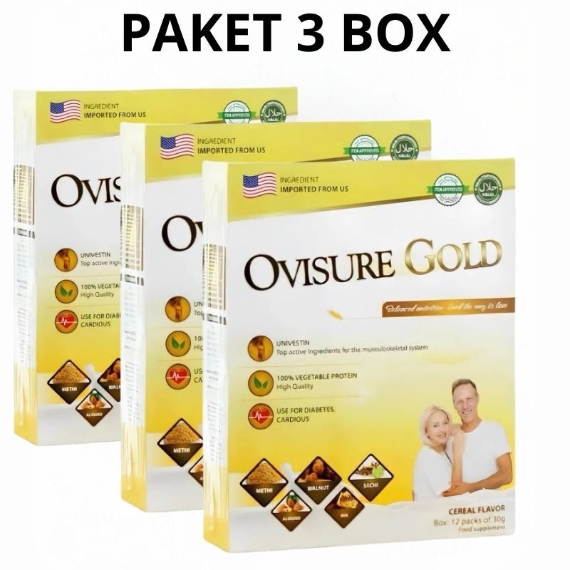 Jual PAKET 3 BOX OVISURE GOLD PLUS - OVISURE GOLD ATASI MASALAH TULANG ...