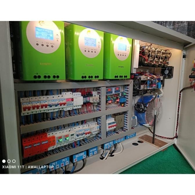 Jual box panel PLTS baryon mode otomatis panel Surya lengkap mppt inv ...