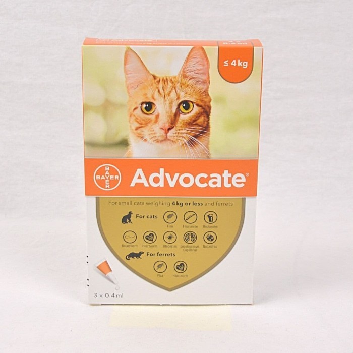 Jual OBAT KUTU PARASIT KUCING ADVOCATE SPOT ON SOLUTION FOR CAT UP TO ...