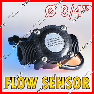 Jual Flow Sensor 3/4" Flow Meter 3/4 Inch Water Flowsensor Lurus ...